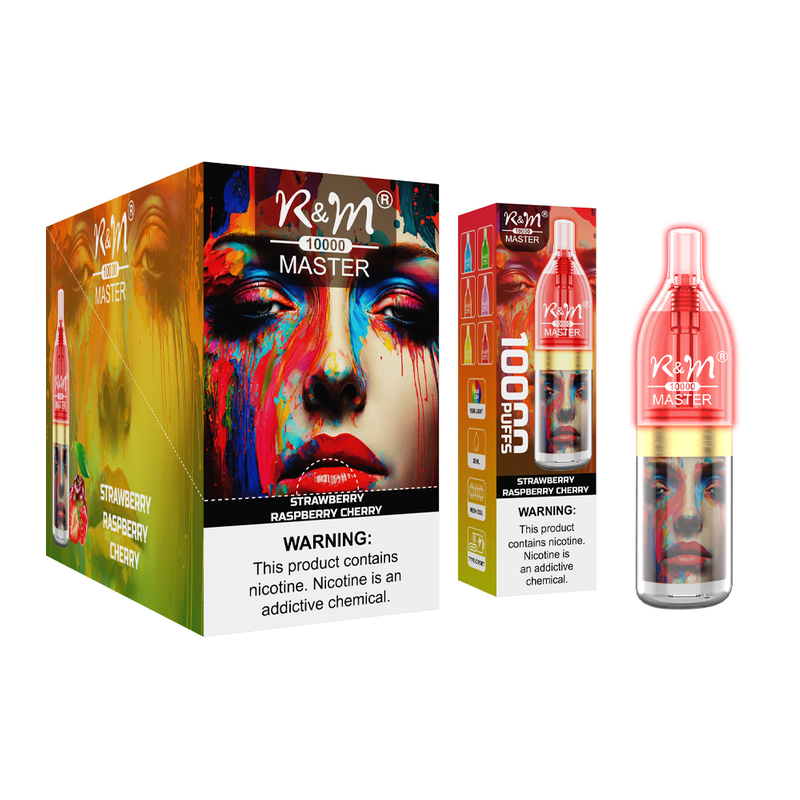 21 Flavors 0% 2% 5% Nicotine RandM Master 10000 Puffs RandM Tornado ...