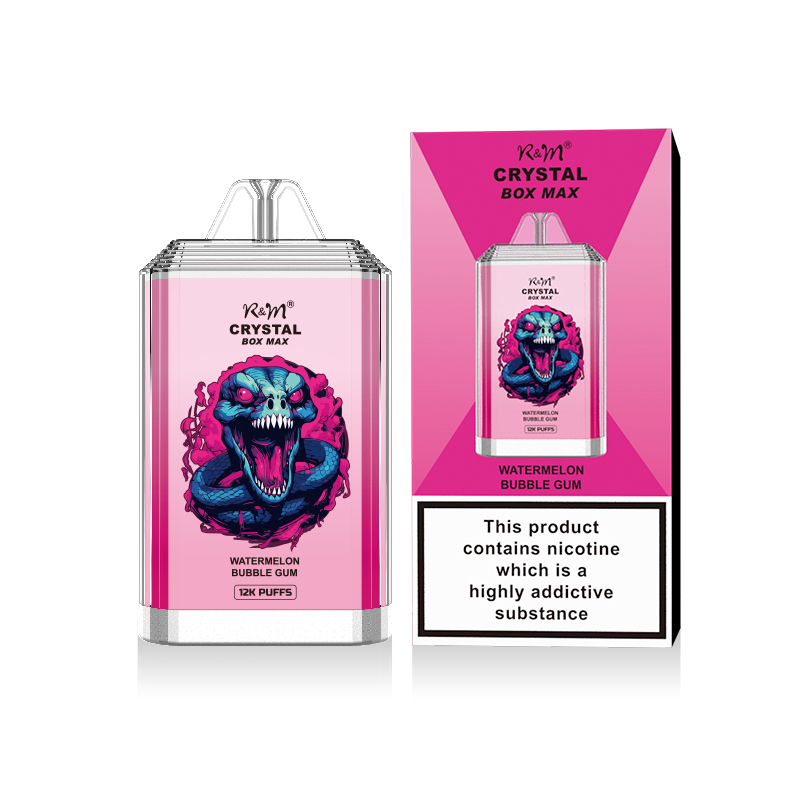 Factory Original 12k Puffs Box Mod RANDM R&M Crystal Box Max 2% 5% ...