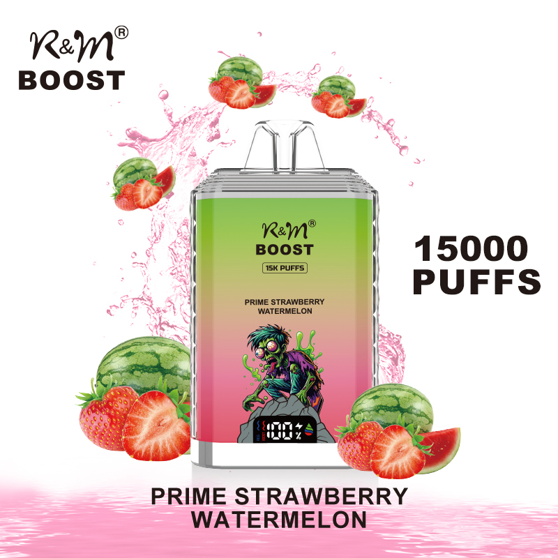 Led Screen Disposable Vape R&M RanM Boost 15000 Puffs Hayati Crystal ...