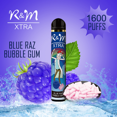 R&M XTRA 1600 Puffs 6% Nicotine Vape Disposable Device | Blue Raz ...