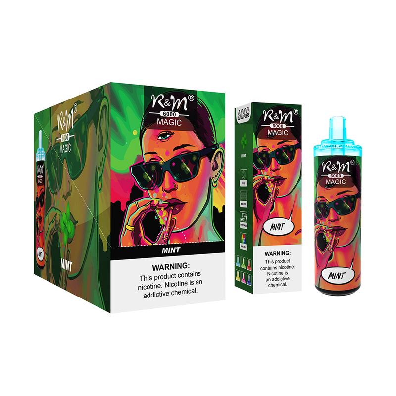 Factory Bulk Wholesale OEM Logo 6000 Puffs RANDM Magic Custom Mesh Coil ...