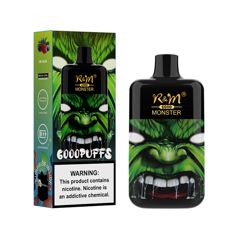 Original Custom Elf Bar Version Mesh Coil Rechargeable 6000 Puffs R&M ...