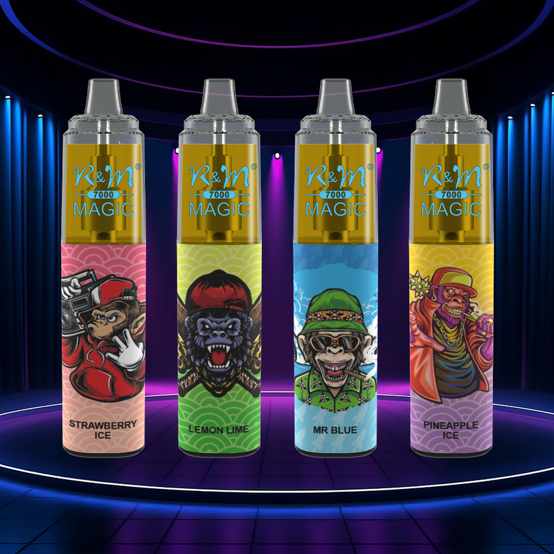 Factory OEM Brand Cutsom LOGO Original RandM 7000Puffs Tornado R&M ...