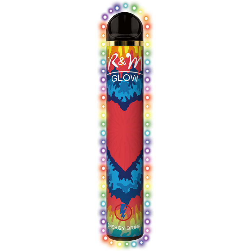 R&M GLOW 2800 Puffs Hookah Disposable Vape |Energy drink from China ...