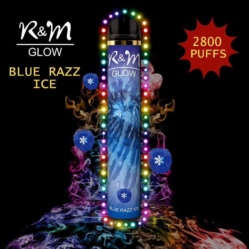 R&M GLOW 2800 Puffs Vape Pen |Blue razz ice from China manufacturer - R ...
